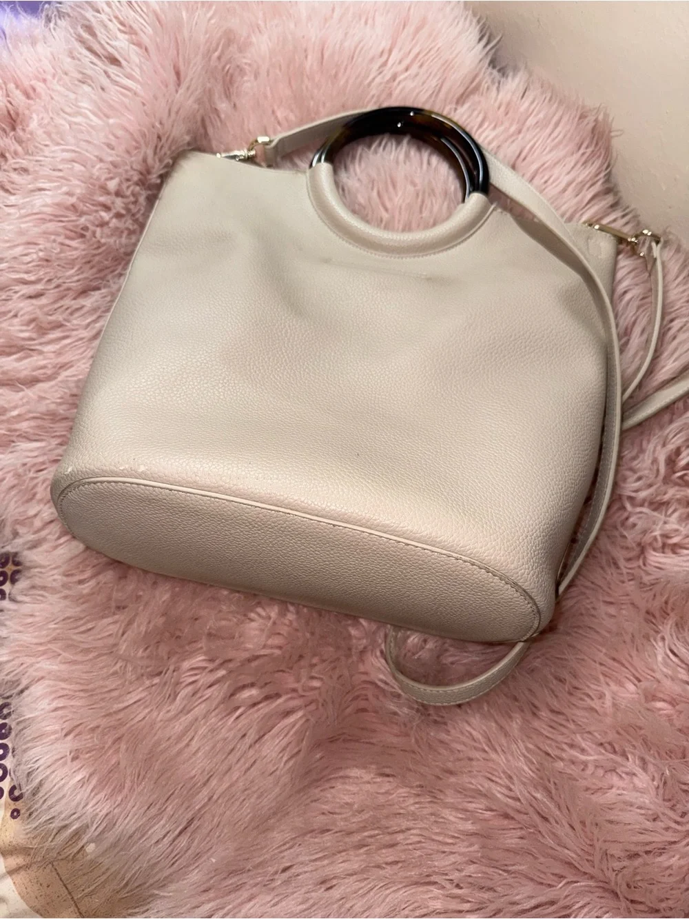 Banana Republic | Bags | Womens Banana Republic Cream Leather Tote With ...